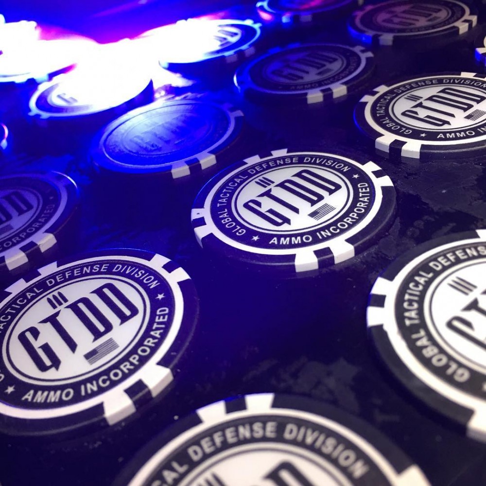 8 Stripe Custom Clay Poker Chips | Direct Print Poker Chips