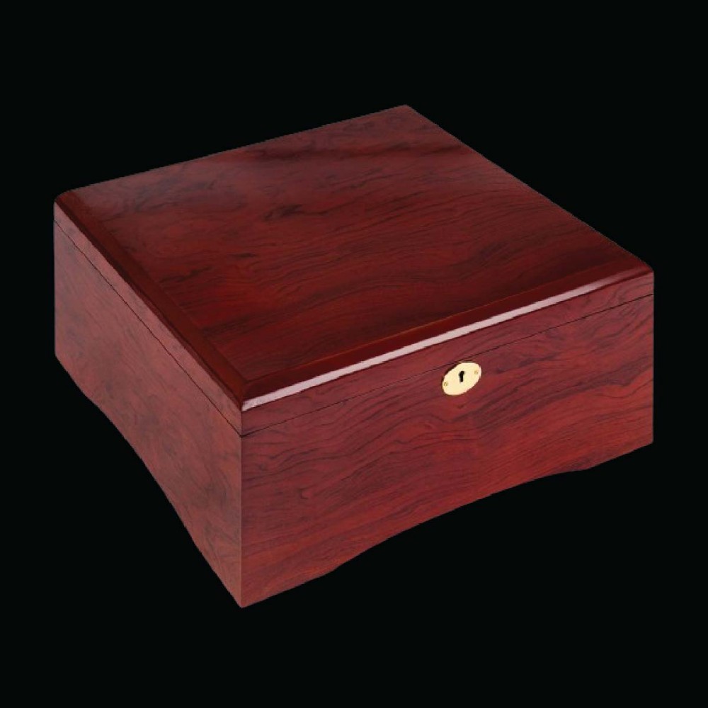 750 Ct Glossy Wooden Mahogany Poker Chip Case