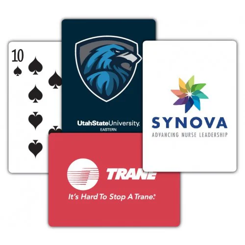 Custom Deck of Cards | Personalized Logo Playing Cards with Solid Backs